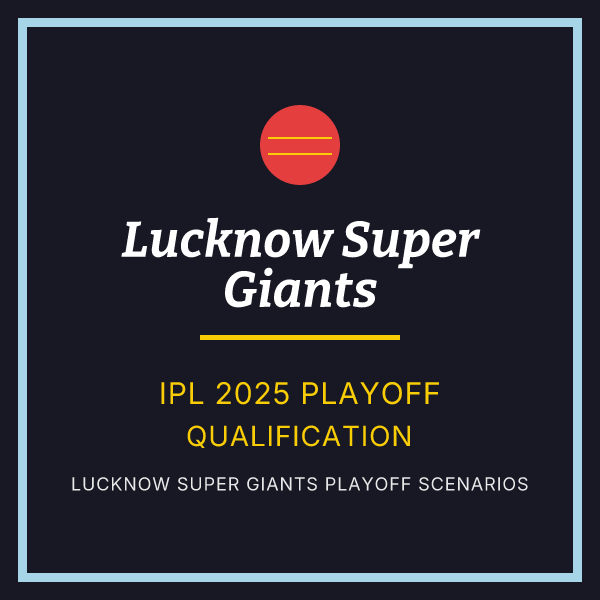 Lucknow Super Giants Playoff Qualification Scenarios - IPL 2025 ...